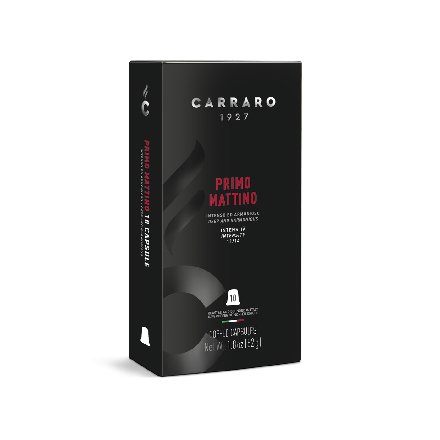 Primo Mattino – 10 capsule compatibili Nespresso®* | Caffè Carraro