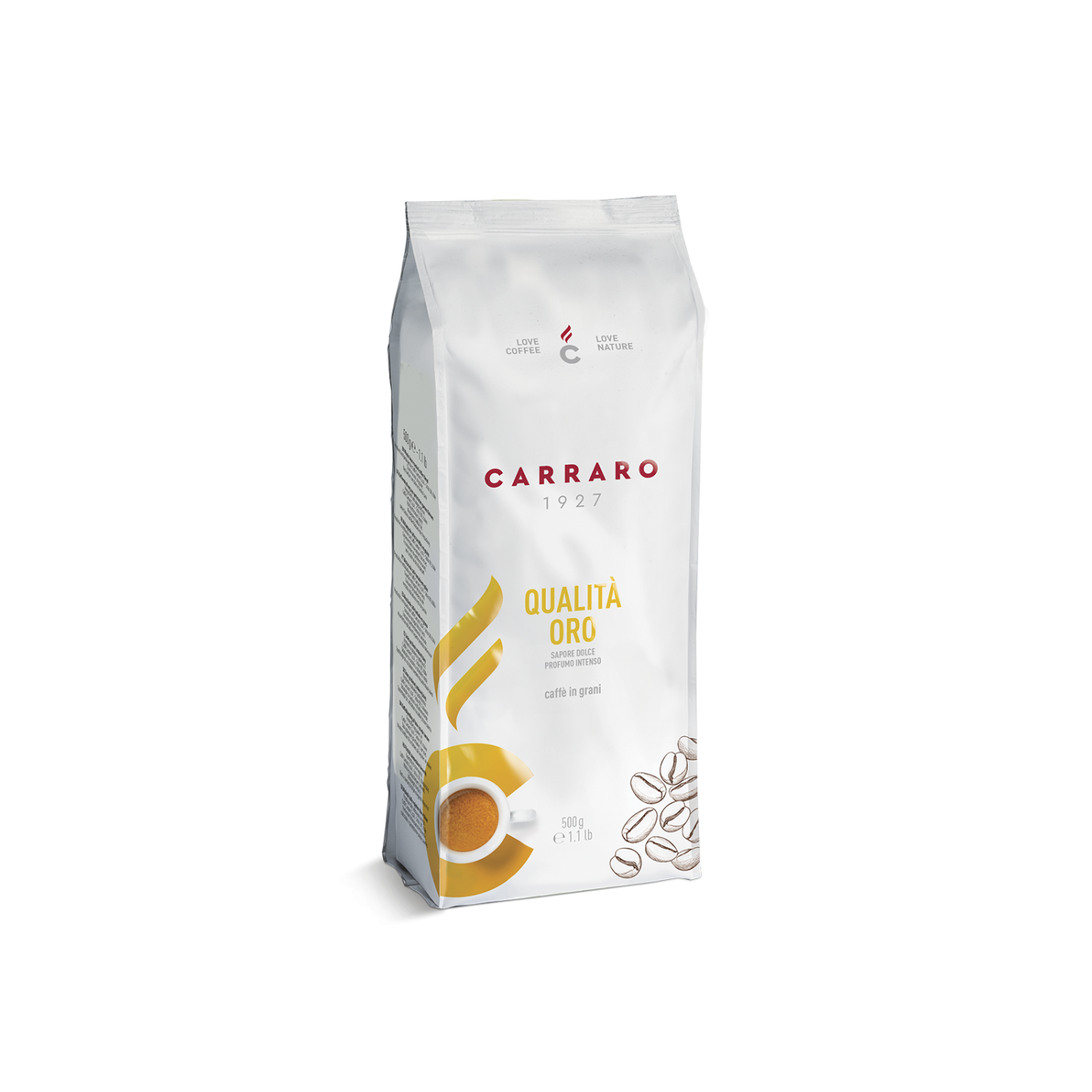 Qualità Oro – coffee beans 500 g | Caffè Carraro